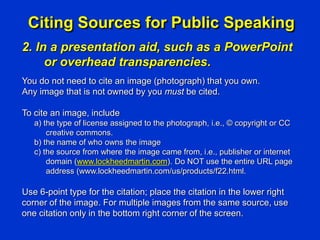 How to Cite Sources in a Speech | PPTX