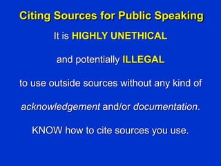 How to Cite Sources in a Speech