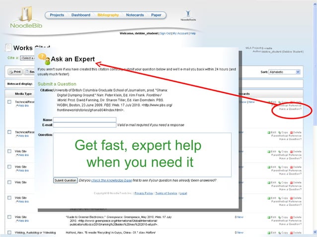 Citing Sources with Noodletools | PPT