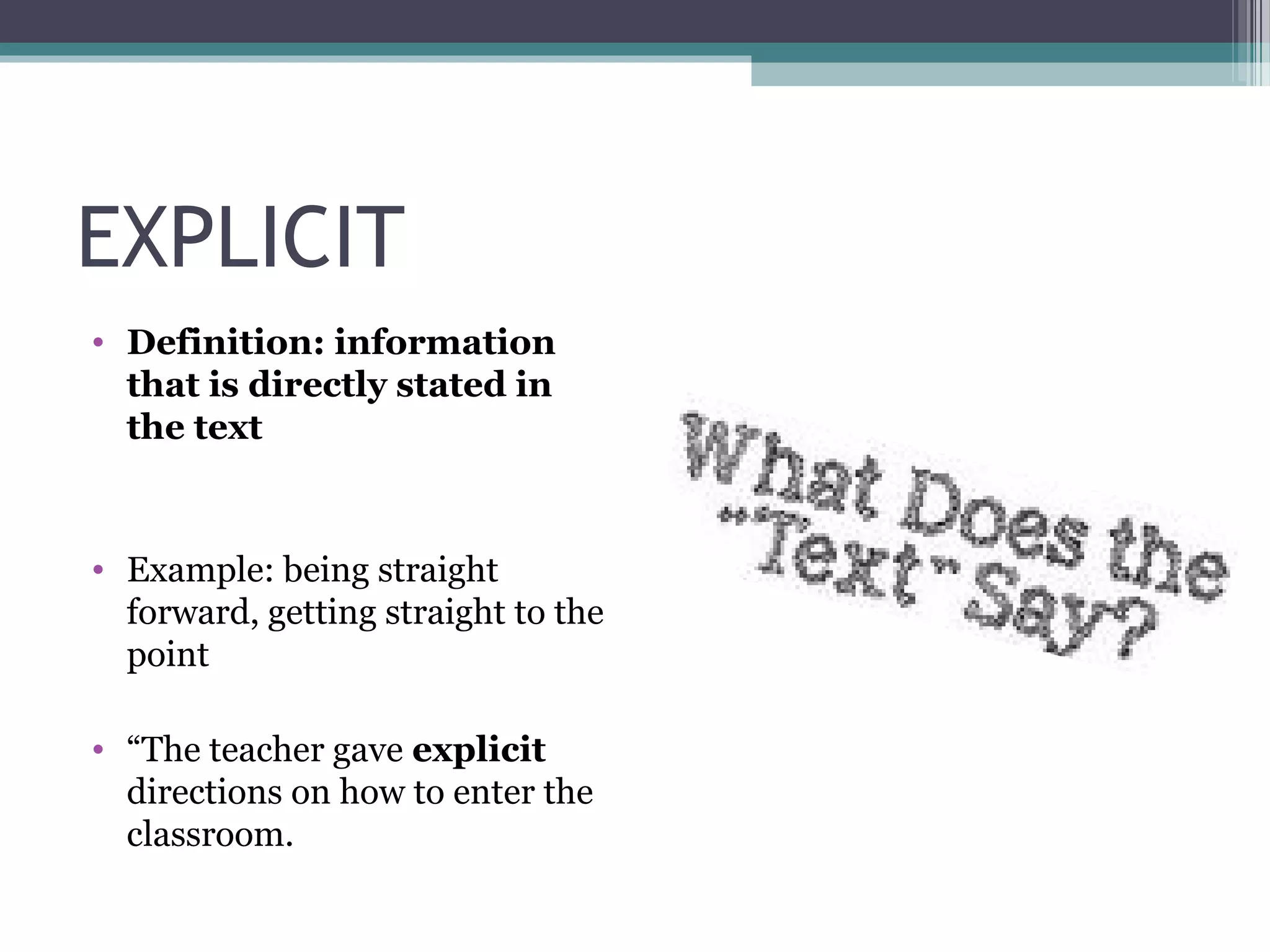 Citing Textual Evidence Vocabulary | PPT