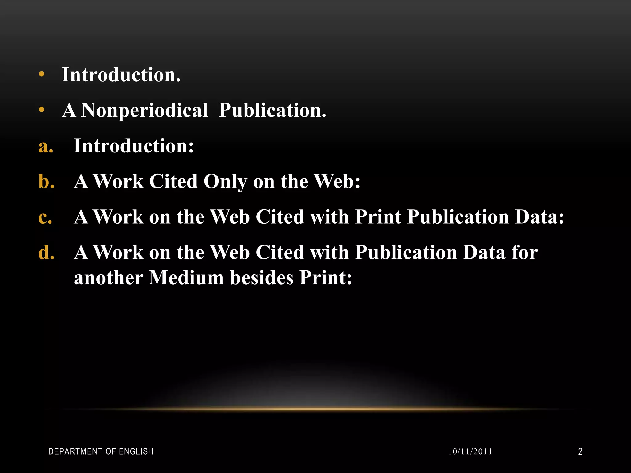 Citing web publication. | PPTX