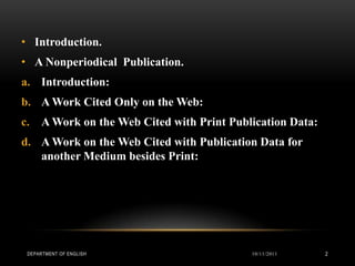 Citing web publication. | PPTX