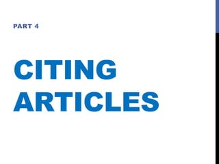 Citing with MLA | PPTX