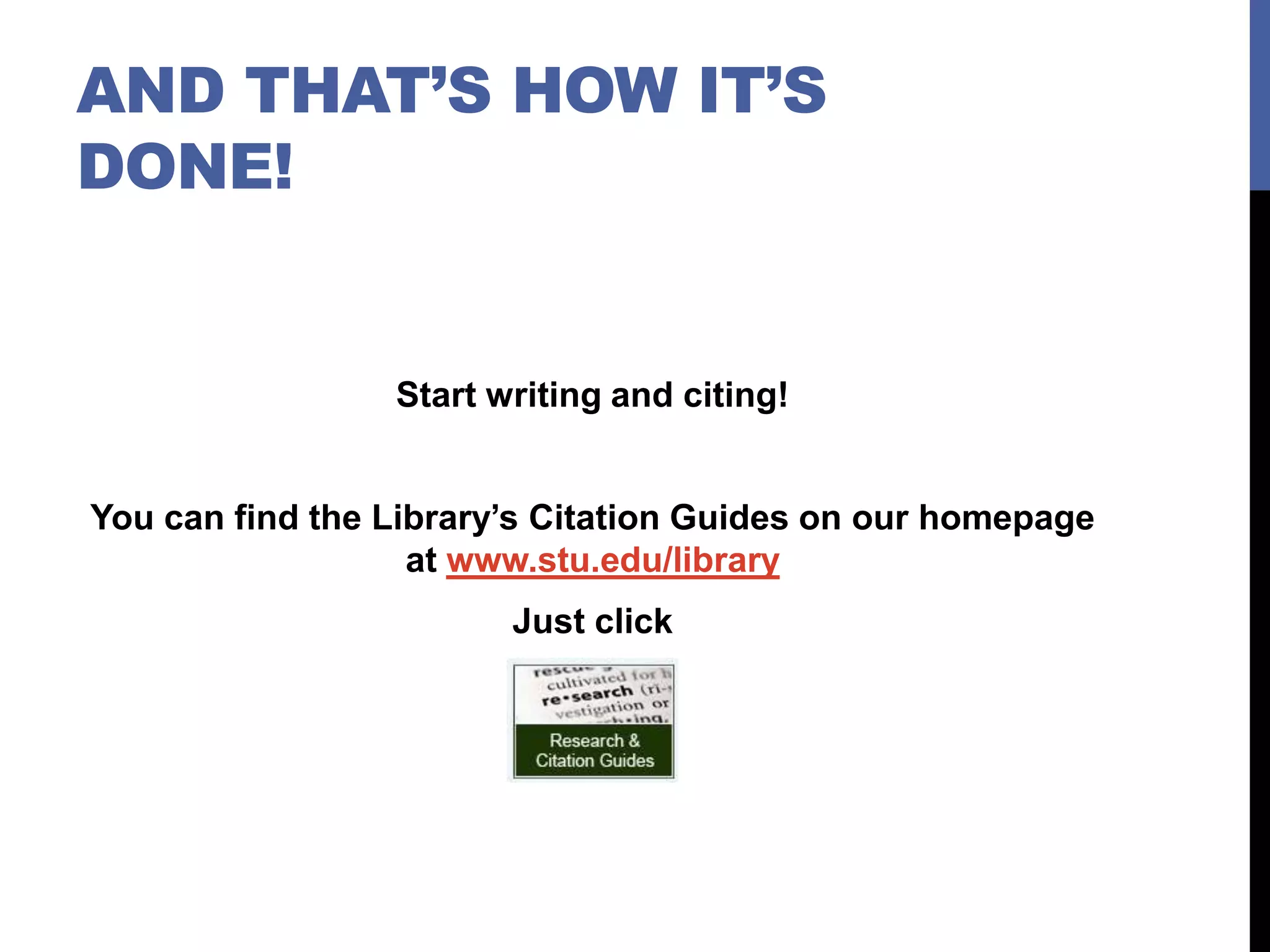 Citing with MLA | PPTX