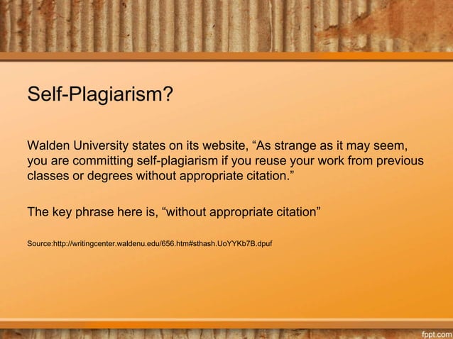 Citing Yourself (citing your previous work) in MLA or APA format | PPT