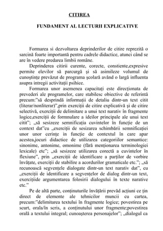 Citirea | PDF