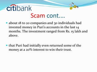 Citi bank scam | PPTX