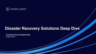 Citi Tech Talk Disaster Recovery Solutions Deep Dive | PPT