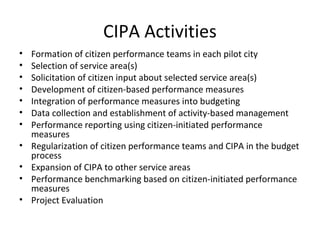 Citizen initiated performance assessment | PPT