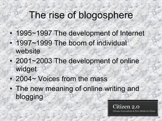 Citizen Journalism in China | PPT