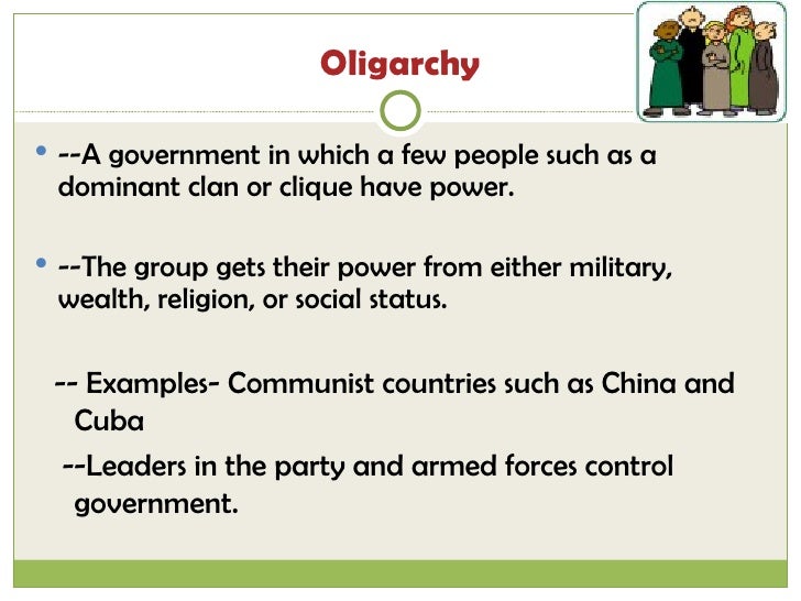 Oligarchy Examples