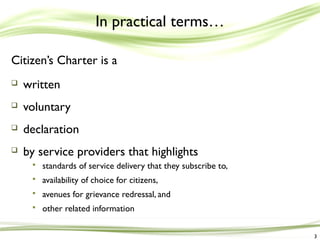 Citizen charter | PPT