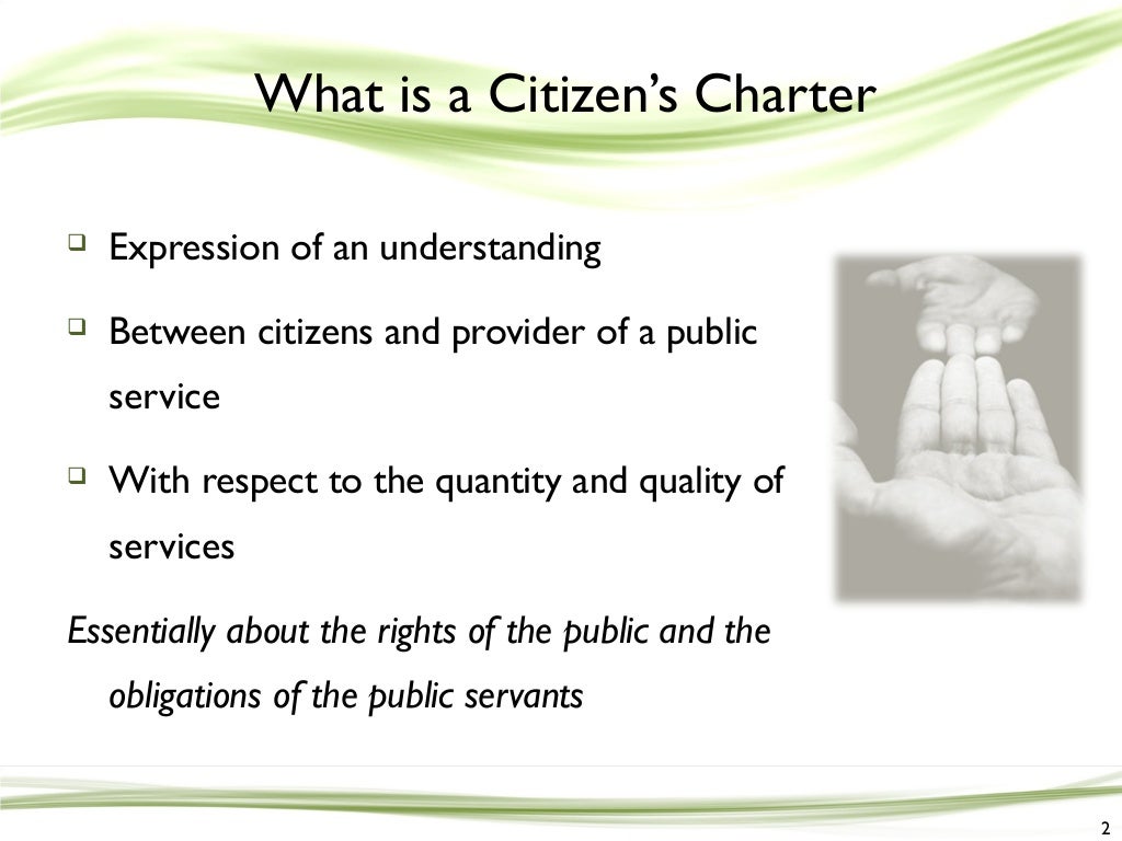 Citizen charter