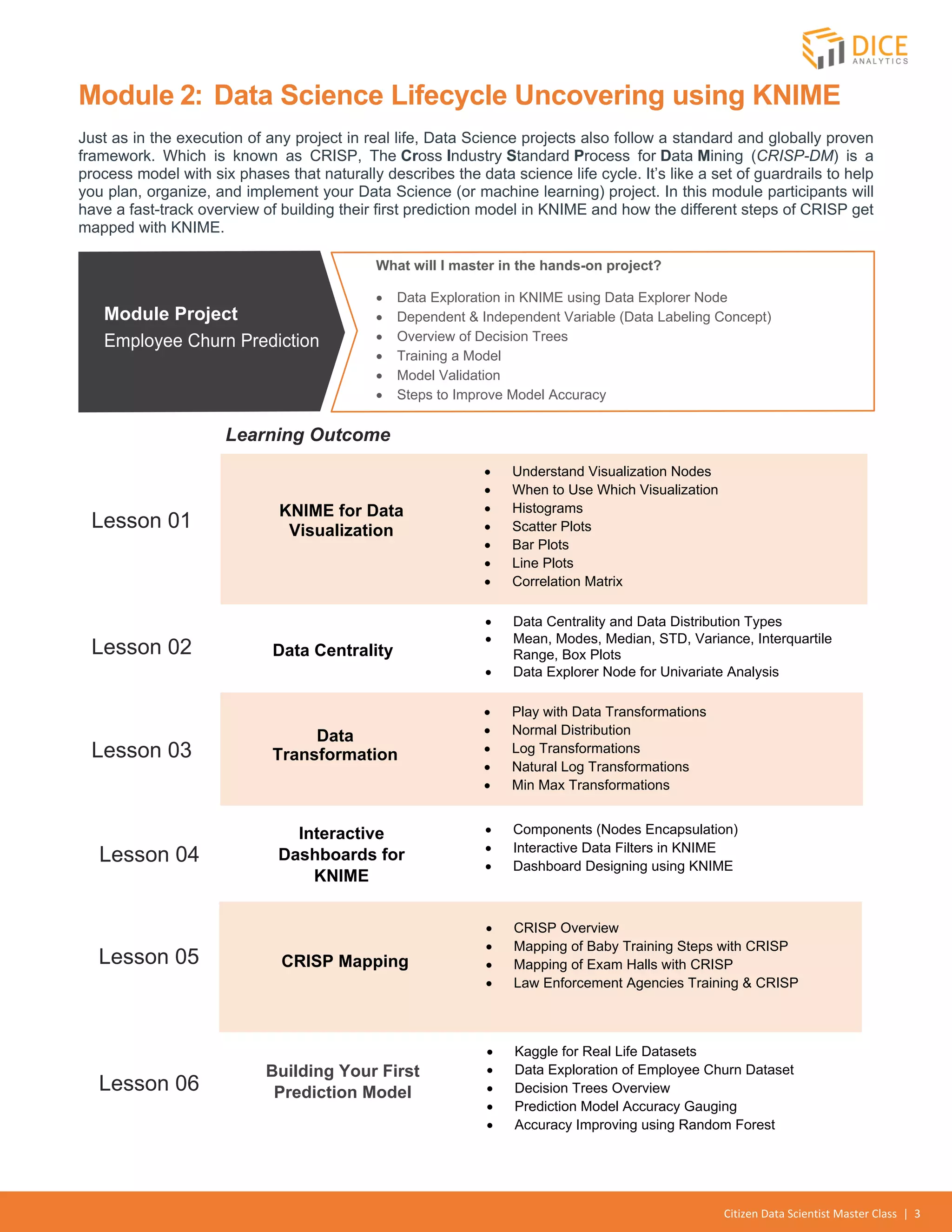 Citizen Data Science Training using KNIME | PDF