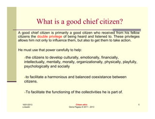 Citizen ethic | PPT