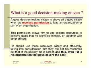 Citizen ethic | PDF