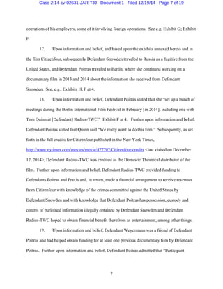 Citizenfour producers-face-legal-challenges-over-edward-snowden-leaks | PDF