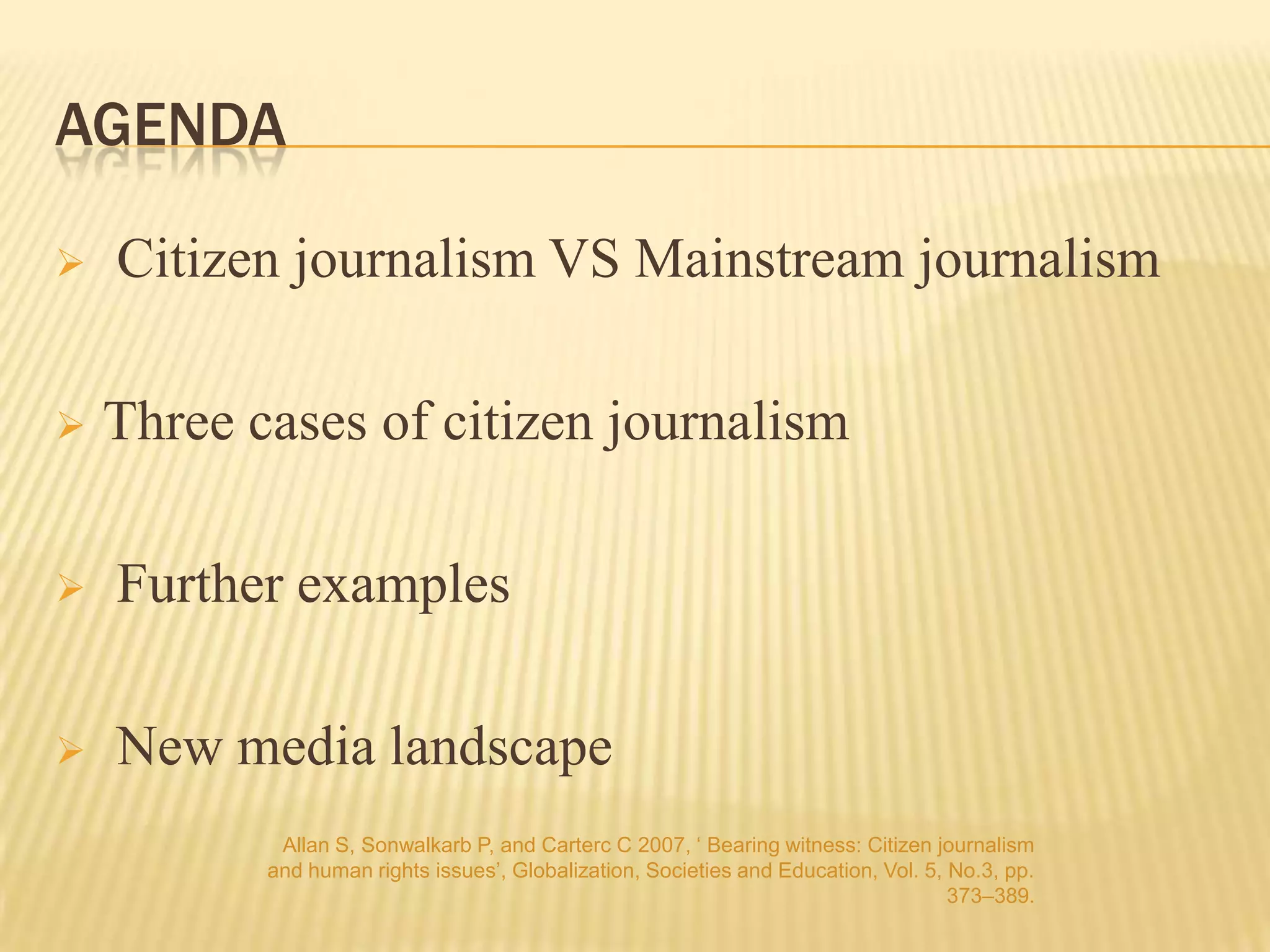 Citizen journalism | PPTX