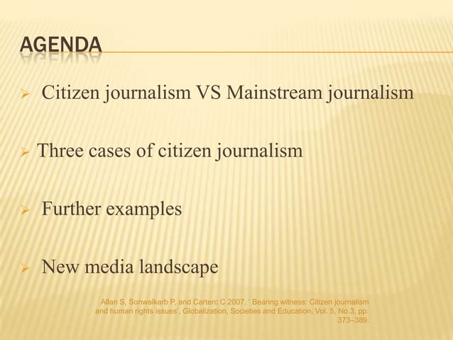 Citizen journalism | PPT