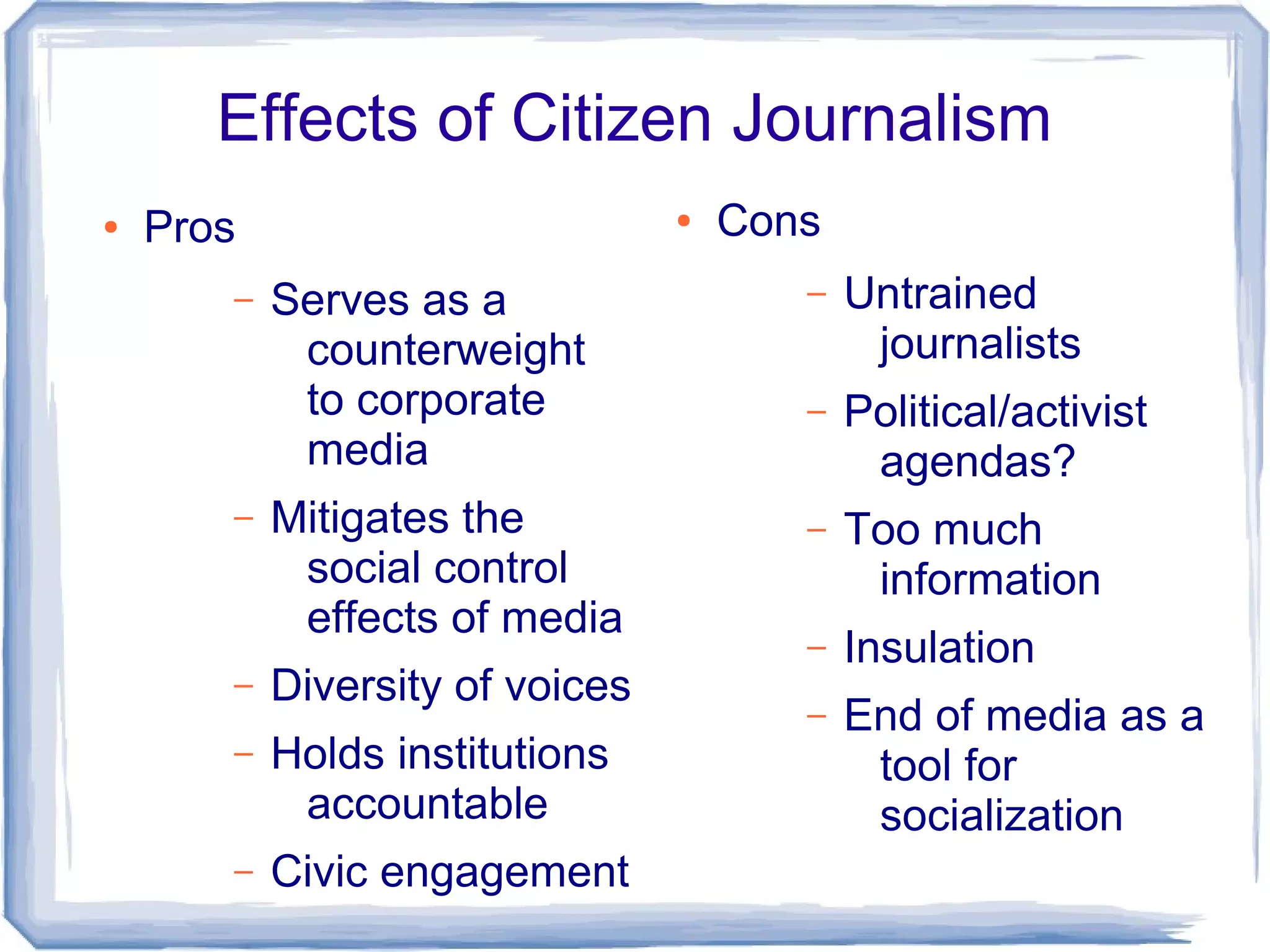 Citizen journalism | ODP