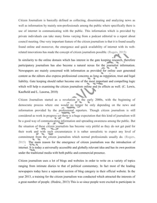 Citizen journalism | PDF