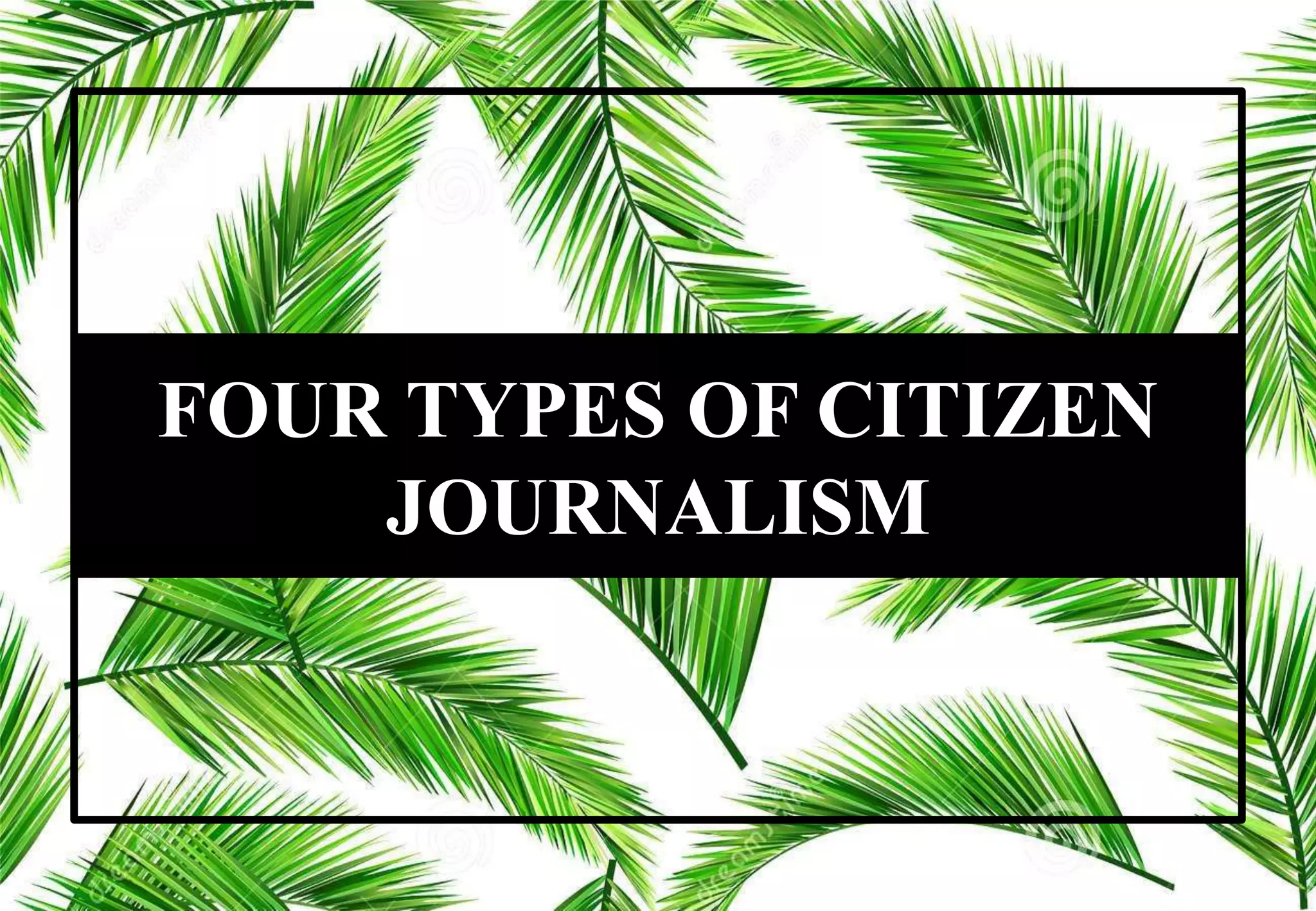 Media and Information Literacy: Citizen Journalism | PPTX