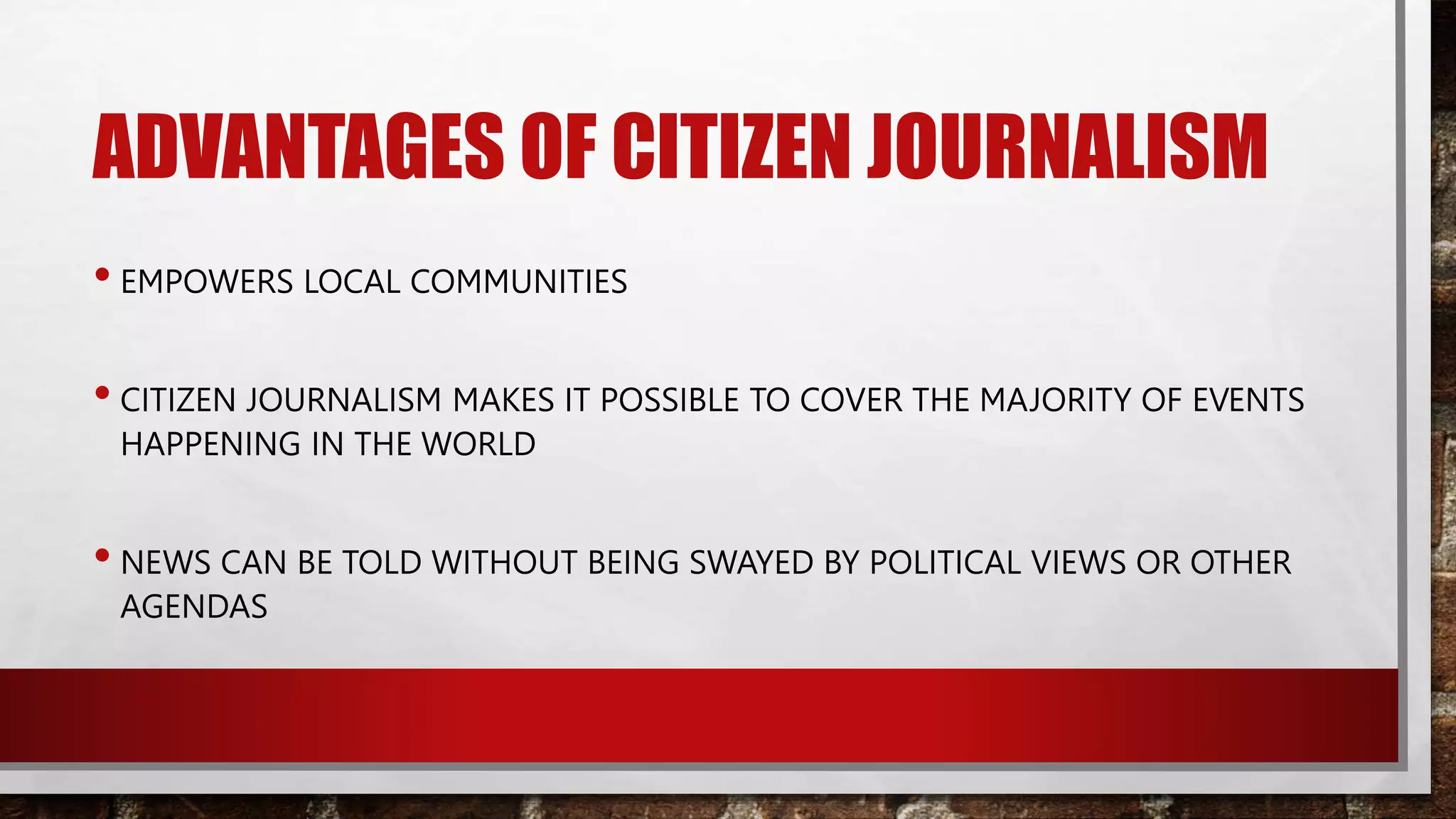 Citizen Journalism Pptx
