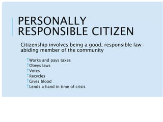 CITIZEN MODULE AND CITIZENSHIP INCLUDING GLOBAL CITIZENSHIPpptx | PPTX