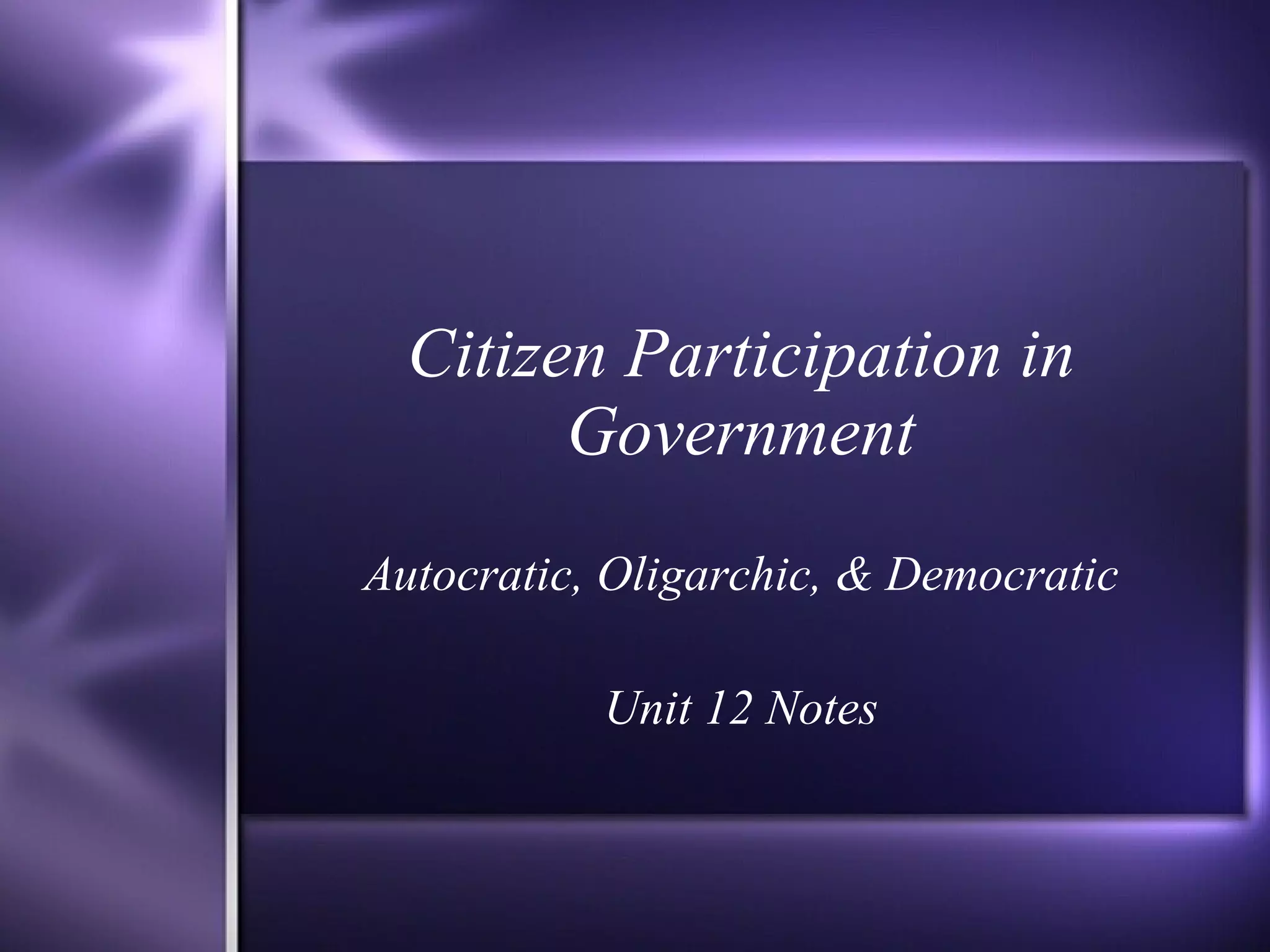 Citizen participation | PPT