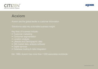 CitiZen Brochure | PDF