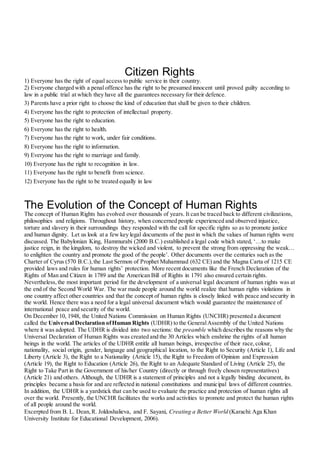 Citizen rights | PDF