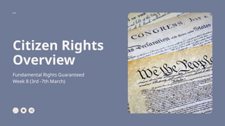 Citizen Rights and responsibilities overview | PPT