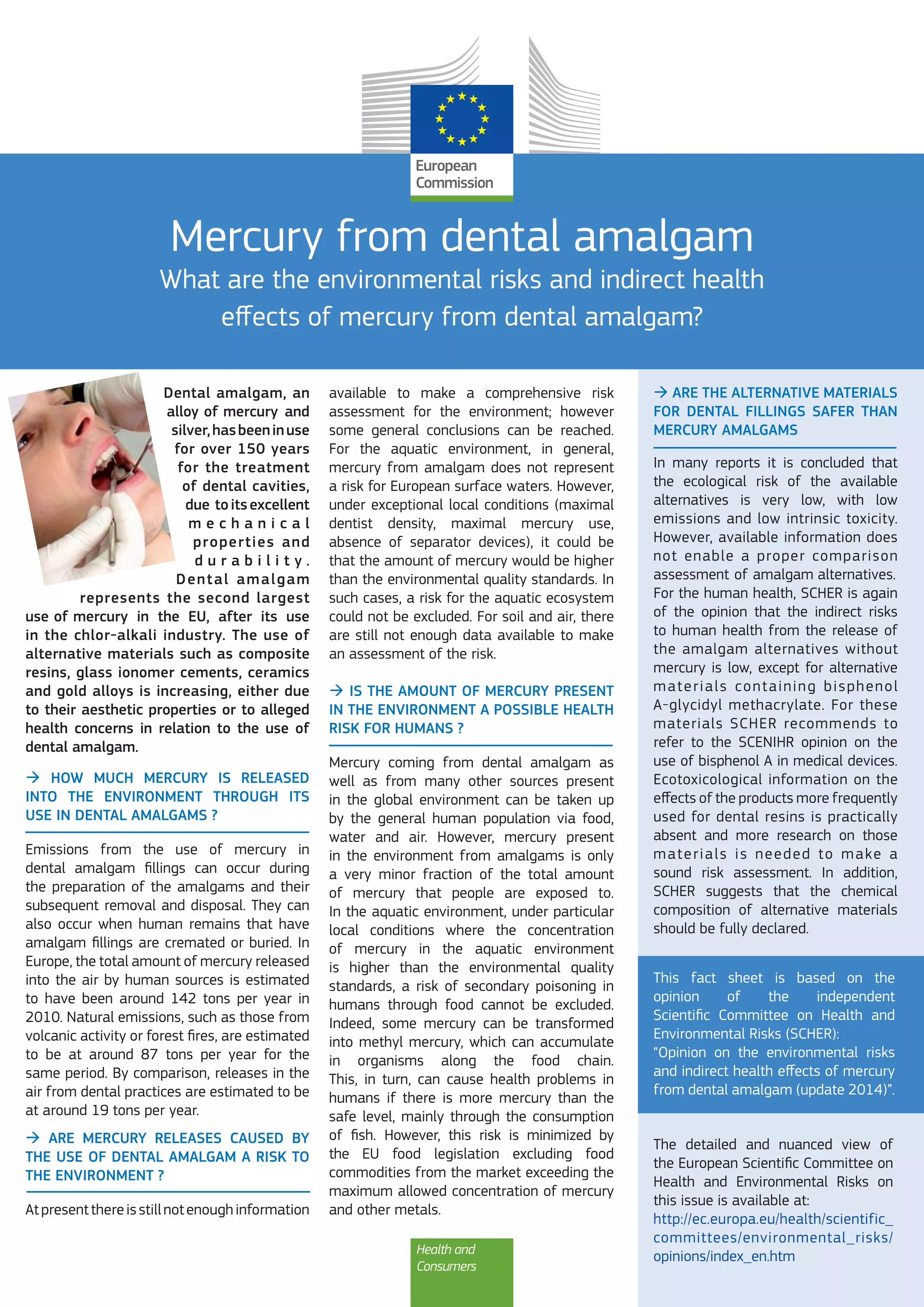 Mercury from dental amalgam | PDF