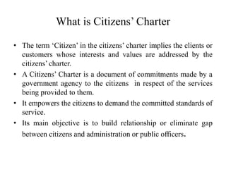 Citizens charter | PPTX