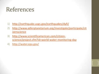 Citizen science | PPTX | Landscaping | Home & Garden