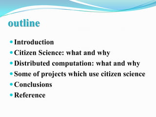 Citizen science | PPTX
