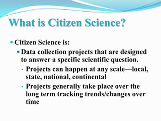 Citizen science | PPTX