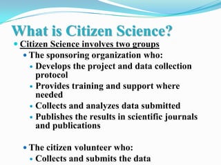 Citizen science | PPTX