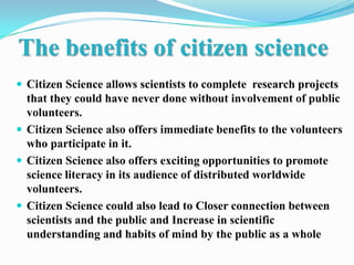 Citizen science | PPTX