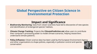 Role of Citizen Science in Environment Protection | PPTX