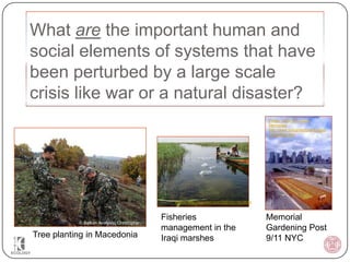 Citizen science in disaster and conflict resilience esa 2010 | PPTX