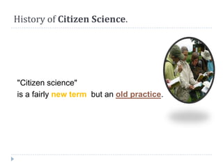 Citizen science presentation | PPTX