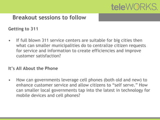 Citizen service & 311 | PPT