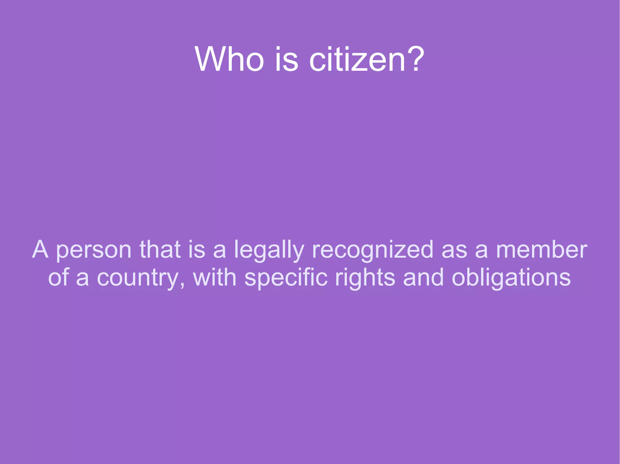 Citizenship | PPT