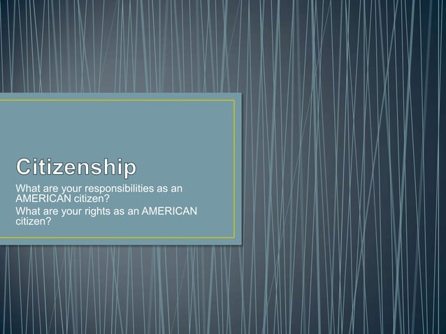 Citizenship | PPT
