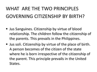 Citizenship | PPTX
