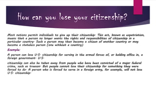 Citizenship | PPTX | Law