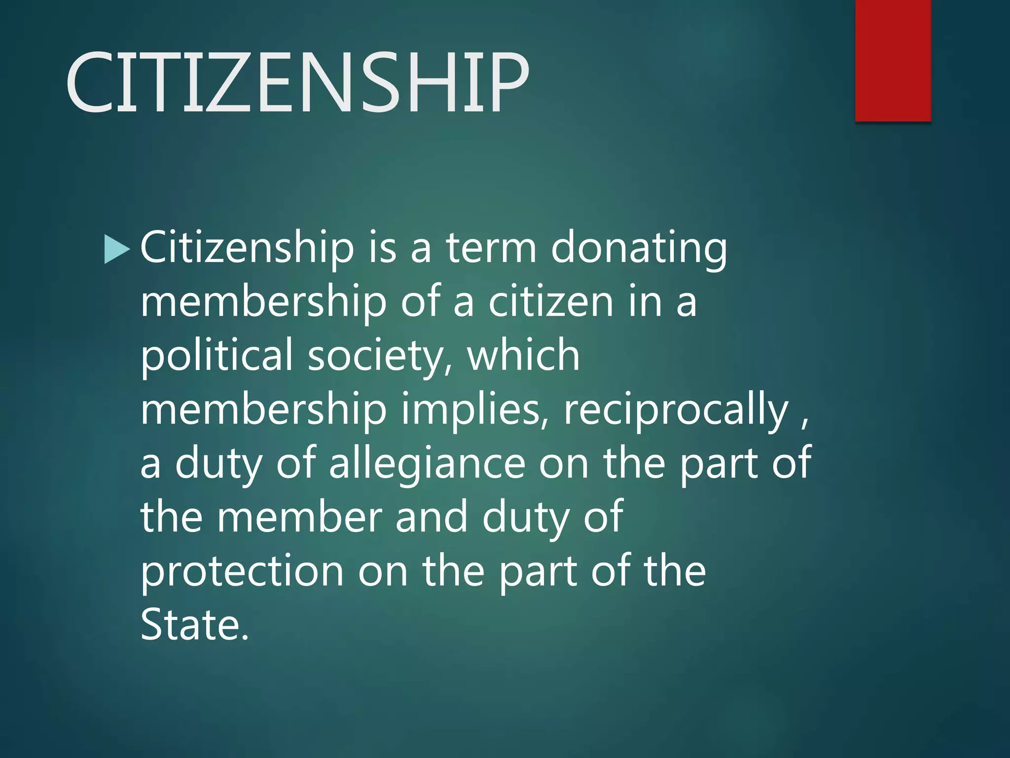 Citizenship | PPTX
