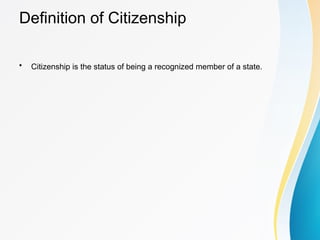 Citizenship.pptx GRADE 8 PRESENTATION REPORT | PPTX