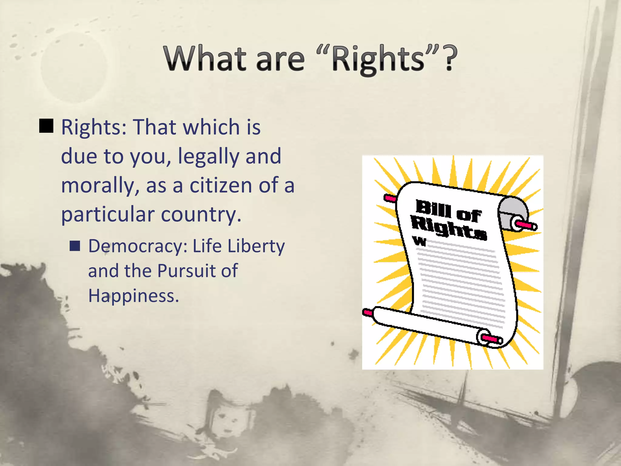 Citizenship rights and responsibilties | PPTX